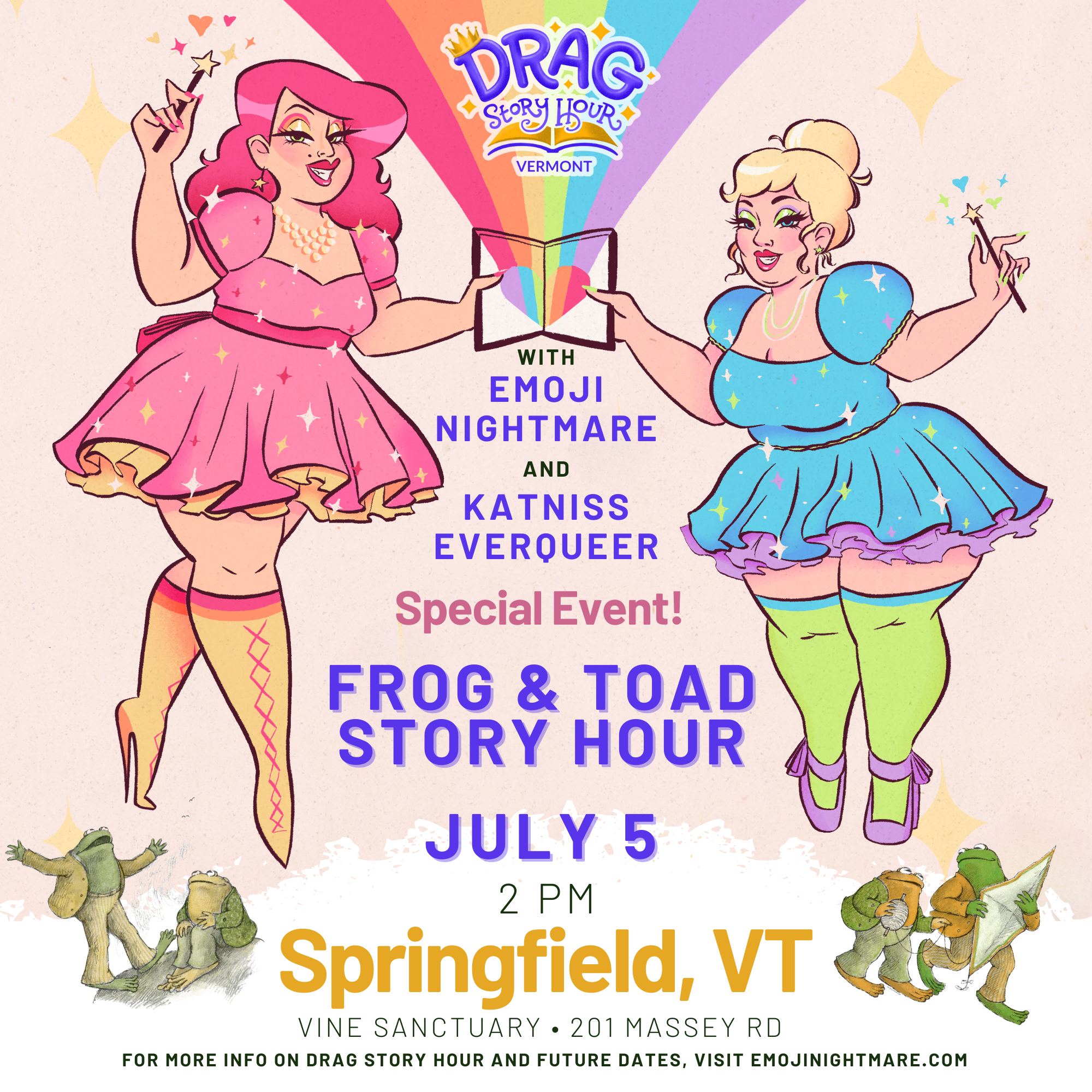 Drag queens celebrate Vermont’s real-life frogs - The Vermont Journal ...